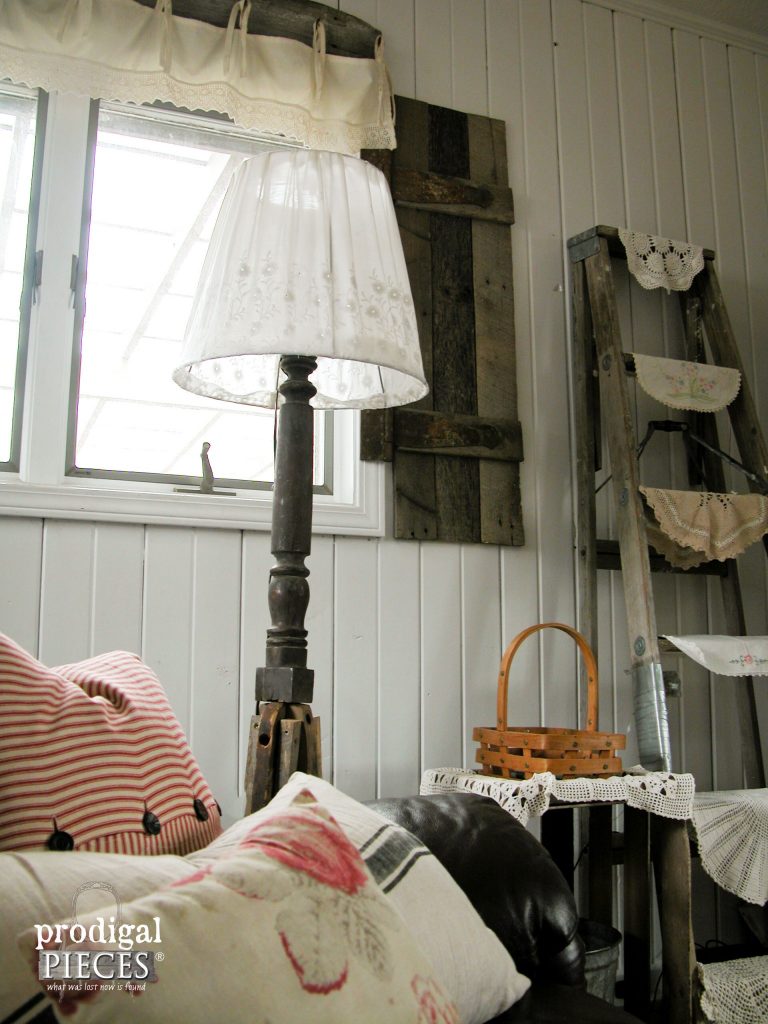 Repurposed Antique Rockers into Funky Floor Lamp - Prodigal Pieces