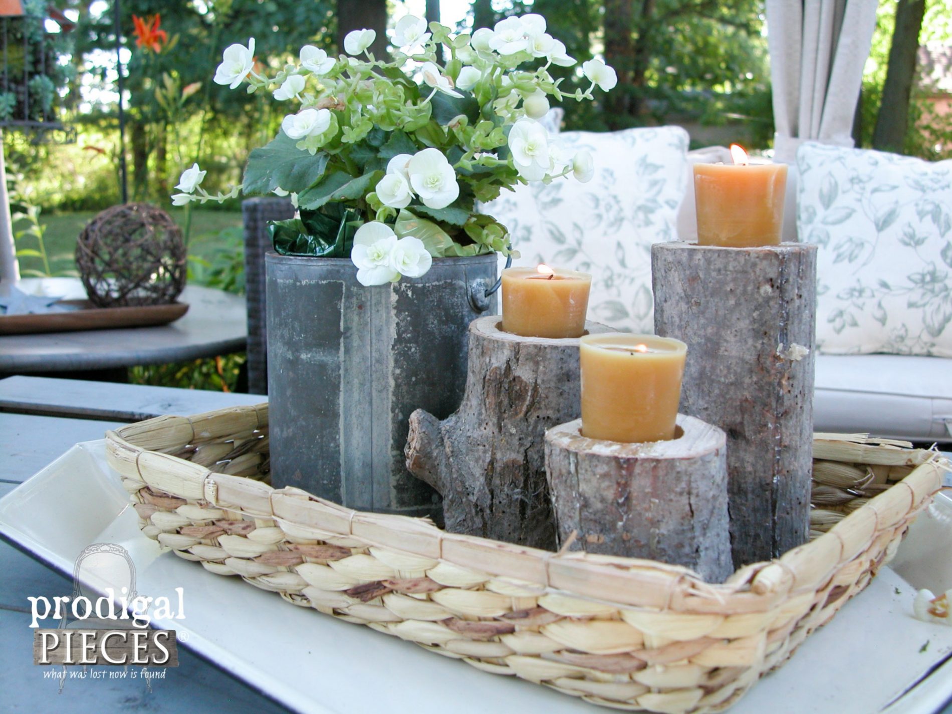 Log Candlesticks ~ A DIY Tutorial - Prodigal Pieces