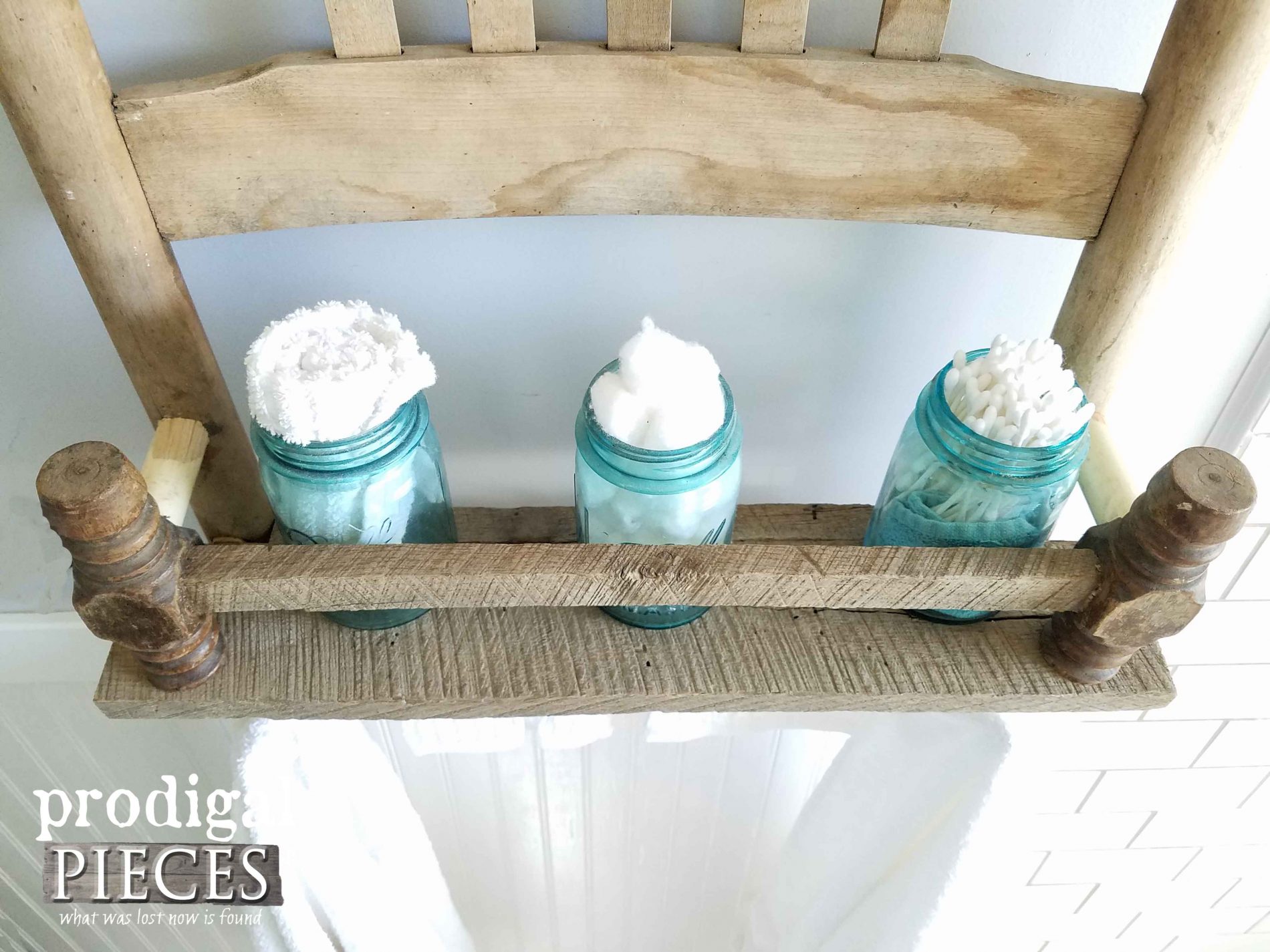 Broken Chair Repurposed into Shelf - Prodigal Pieces