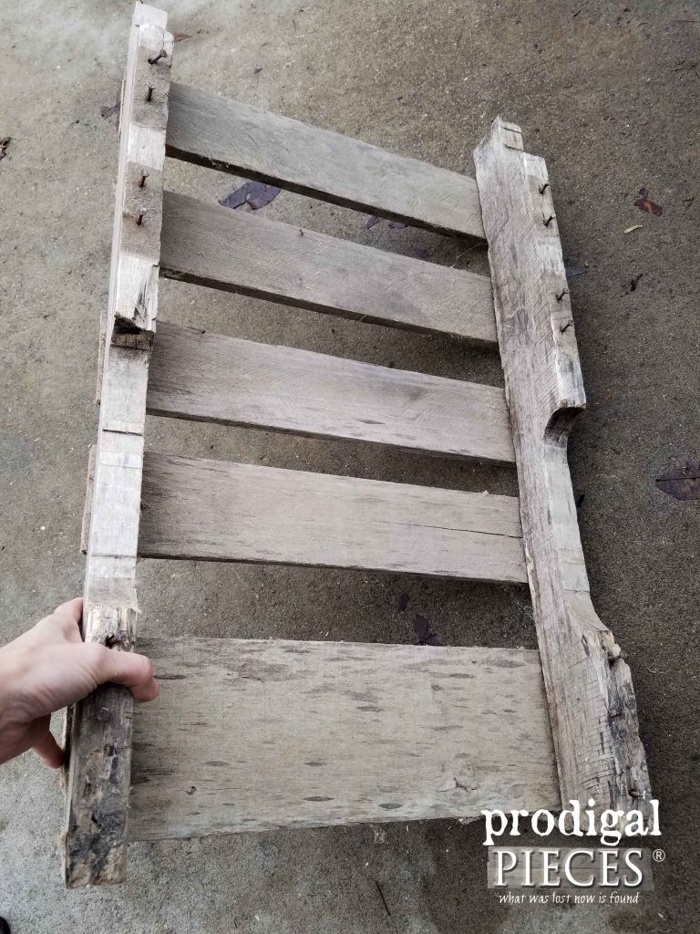 Mug Rack with Shelf from Repurposed Pallet - Prodigal Pieces