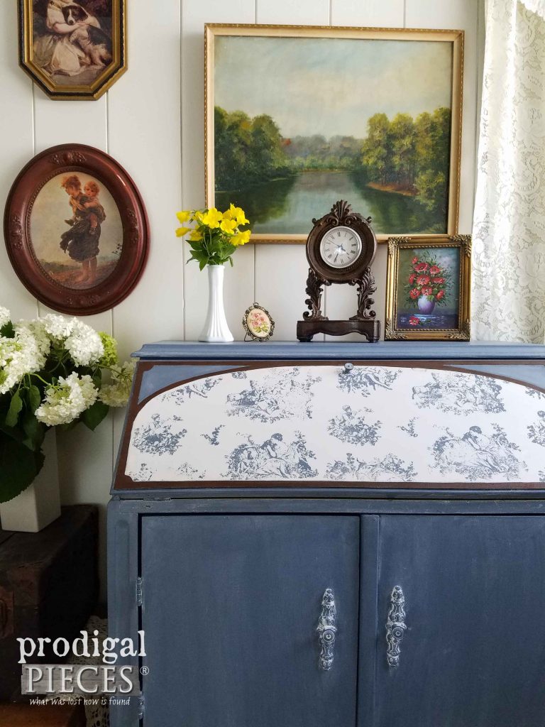Secretary Desk with English Cottage Style - Prodigal Pieces