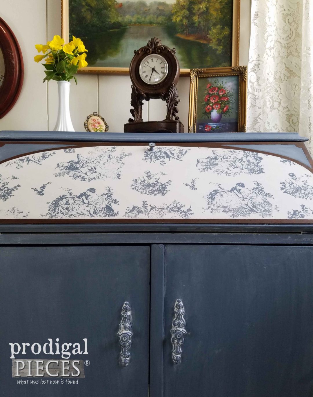 Secretary Desk with English Cottage Style - Prodigal Pieces