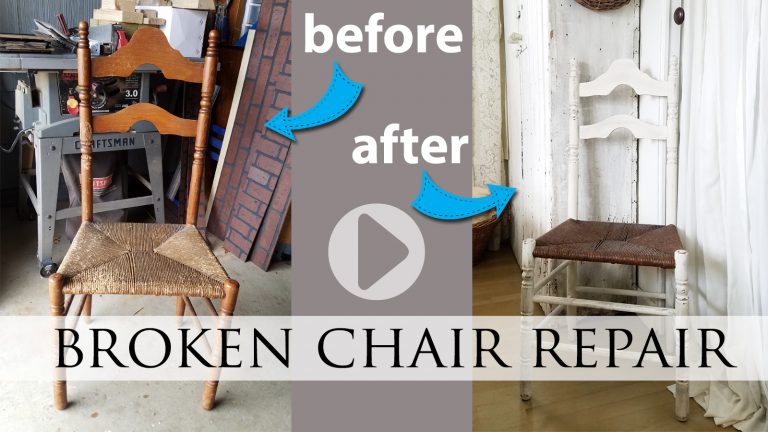 Broken Chair Repair & How to Update - Prodigal Pieces