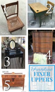 Deconstructed Ottoman with Feed Sack Upholstery - Prodigal Pieces