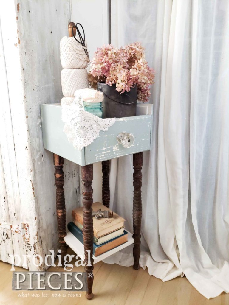 Upcycled Plant Stand with Antique Flair - Prodigal Pieces
