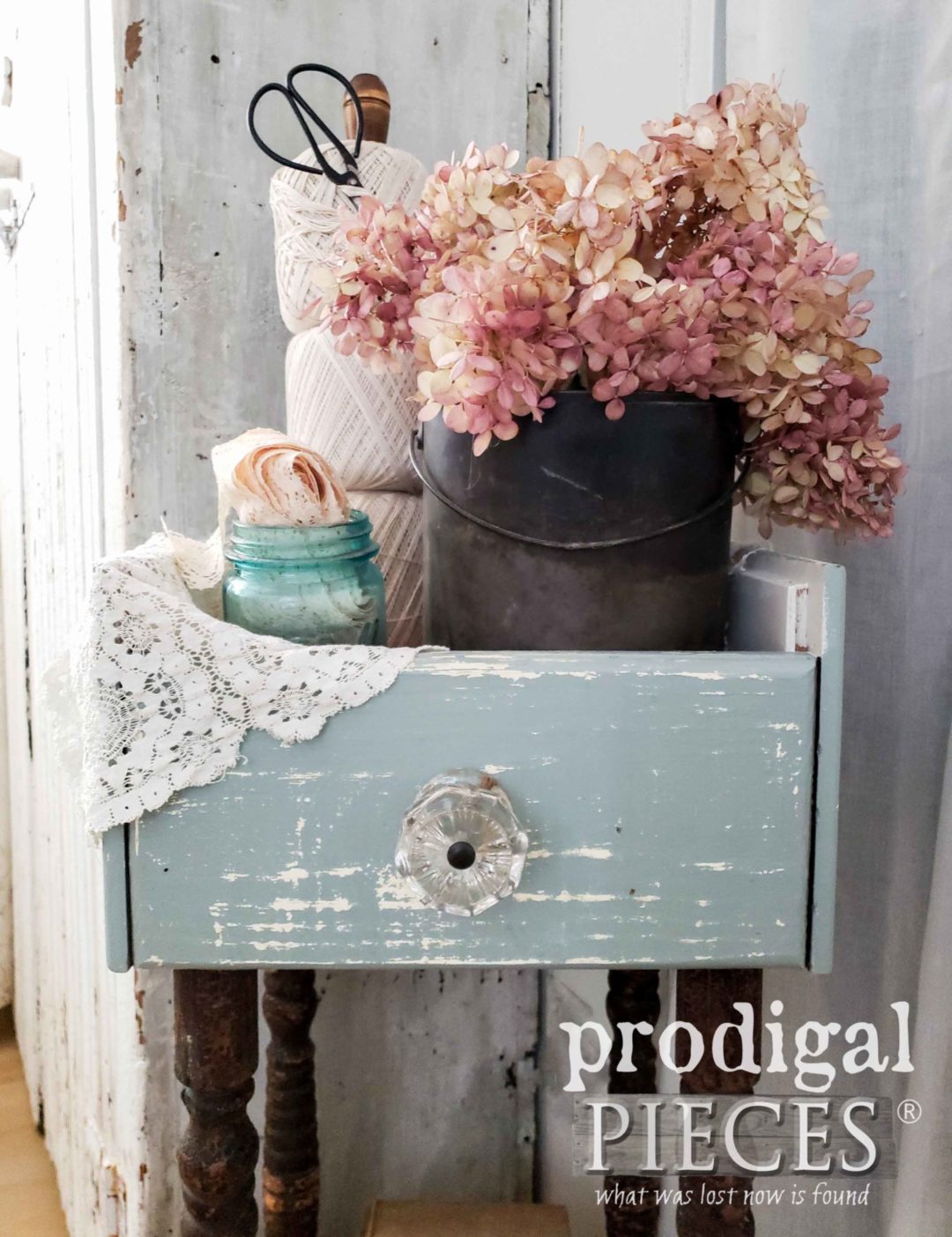 Upcycled Plant Stand with Antique Flair - Prodigal Pieces