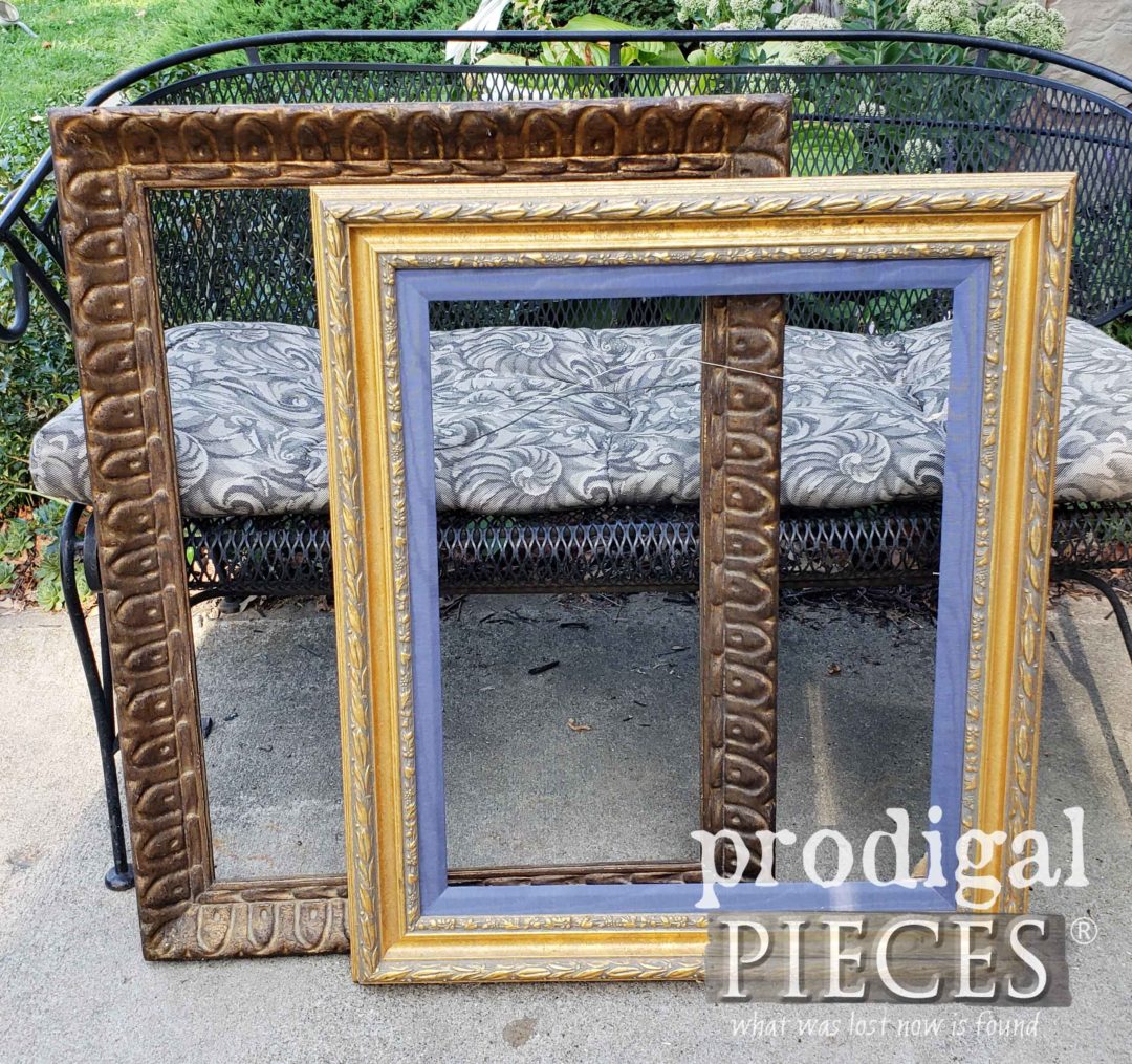Repurposed Picture Frame Shelf Shadow Box - Prodigal Pieces