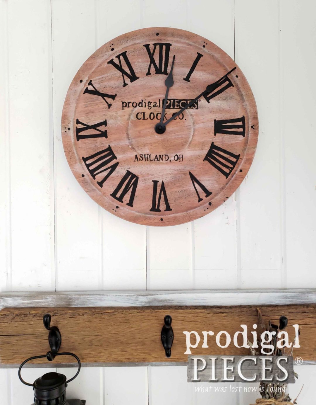 Upcycled Wall Clock Fun Times Two - Prodigal Pieces