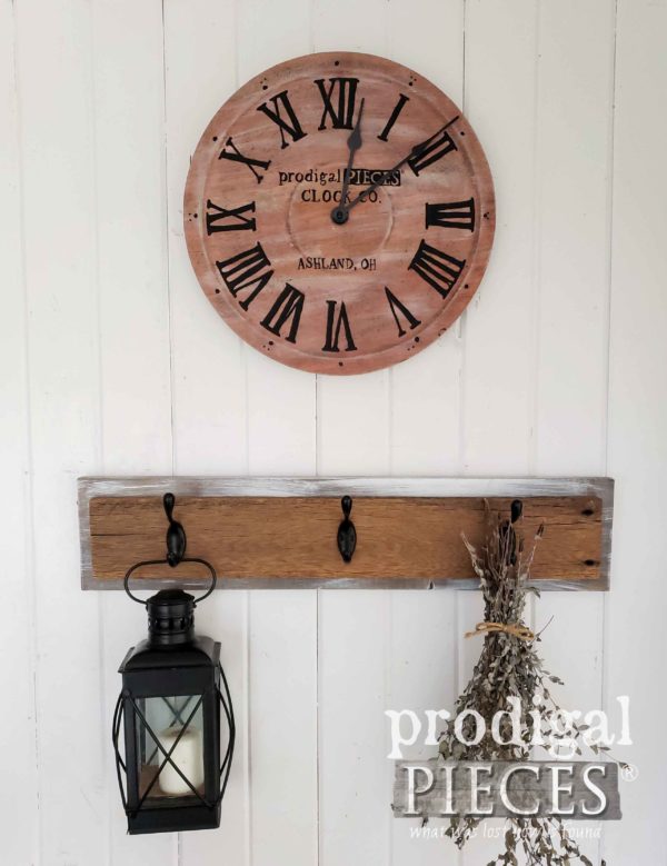 Upcycled Wall Clock Fun Times Two - Prodigal Pieces