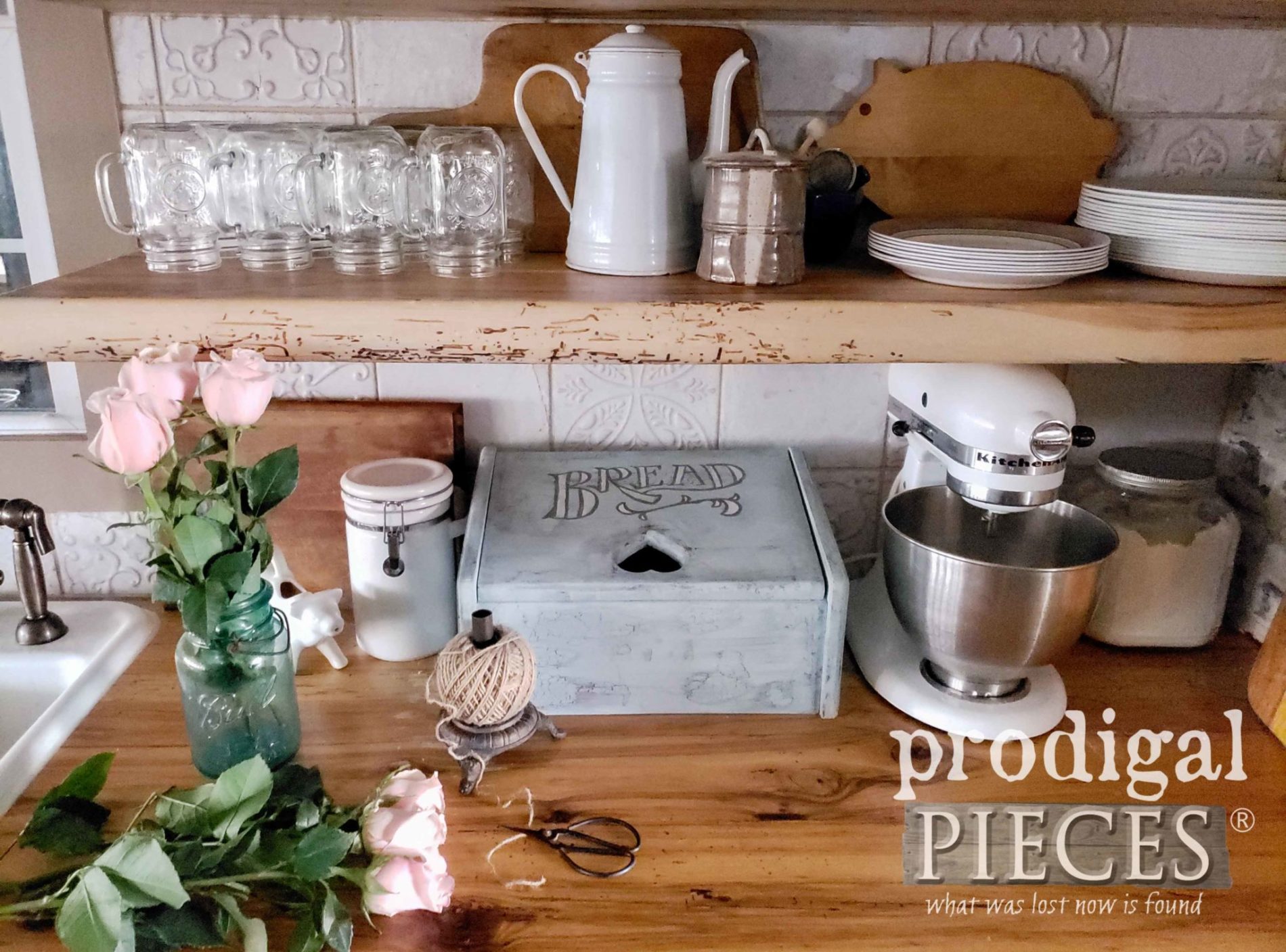 Upcycled Charging Station Bread Box - Prodigal Pieces