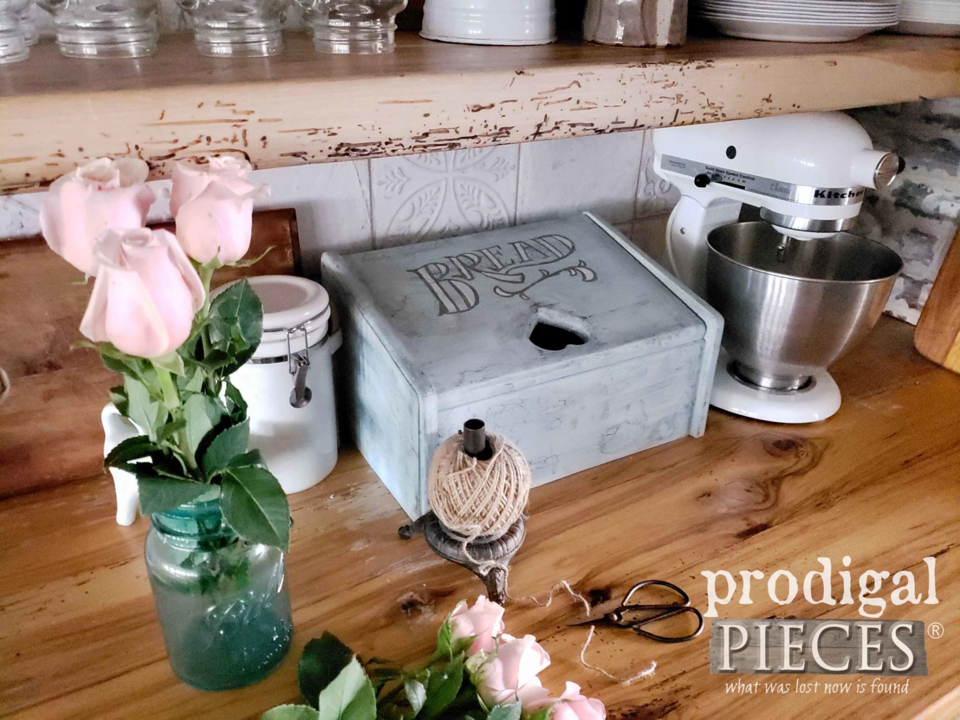 Upcycled Charging Station Bread Box - Prodigal Pieces