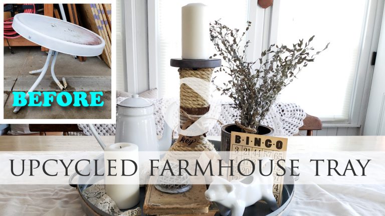 Upcycled Farmhouse Tray from Curbside Table - Prodigal Pieces