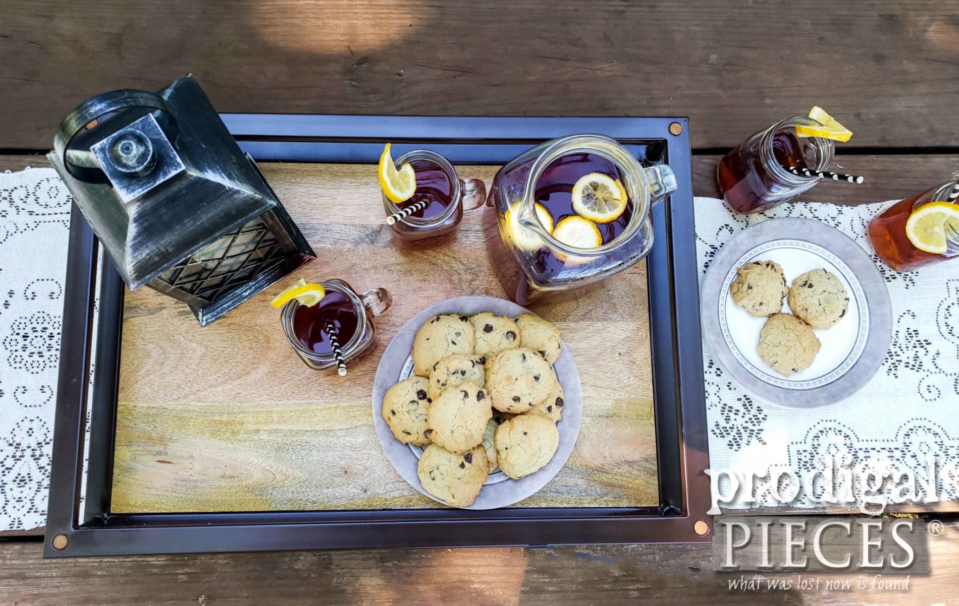 Upcycled Serving Trays from Bar Cart Parts - Prodigal Pieces