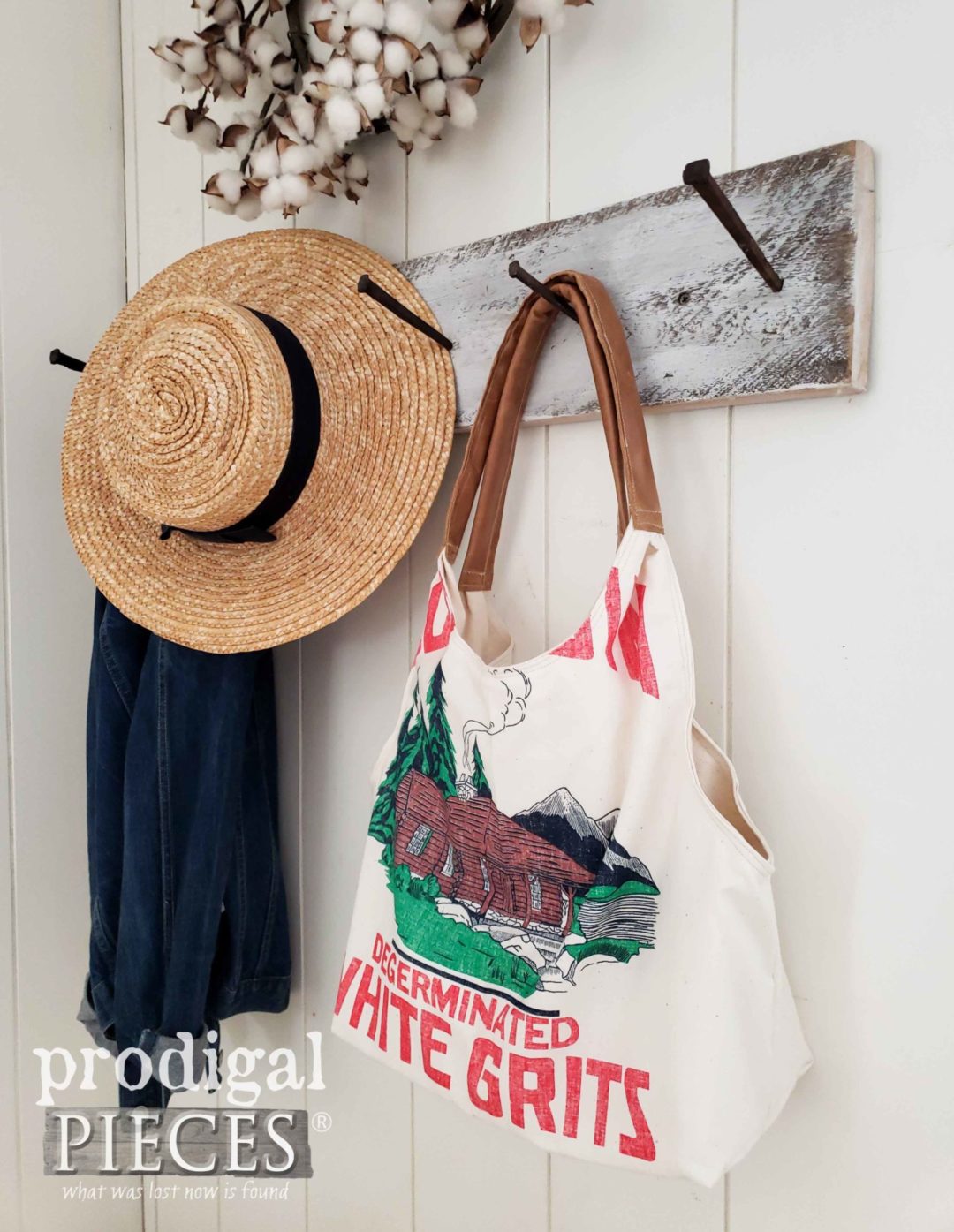 Feed Sack Tote Bag ~ reduce, reuse, REFASHION - Prodigal Pieces