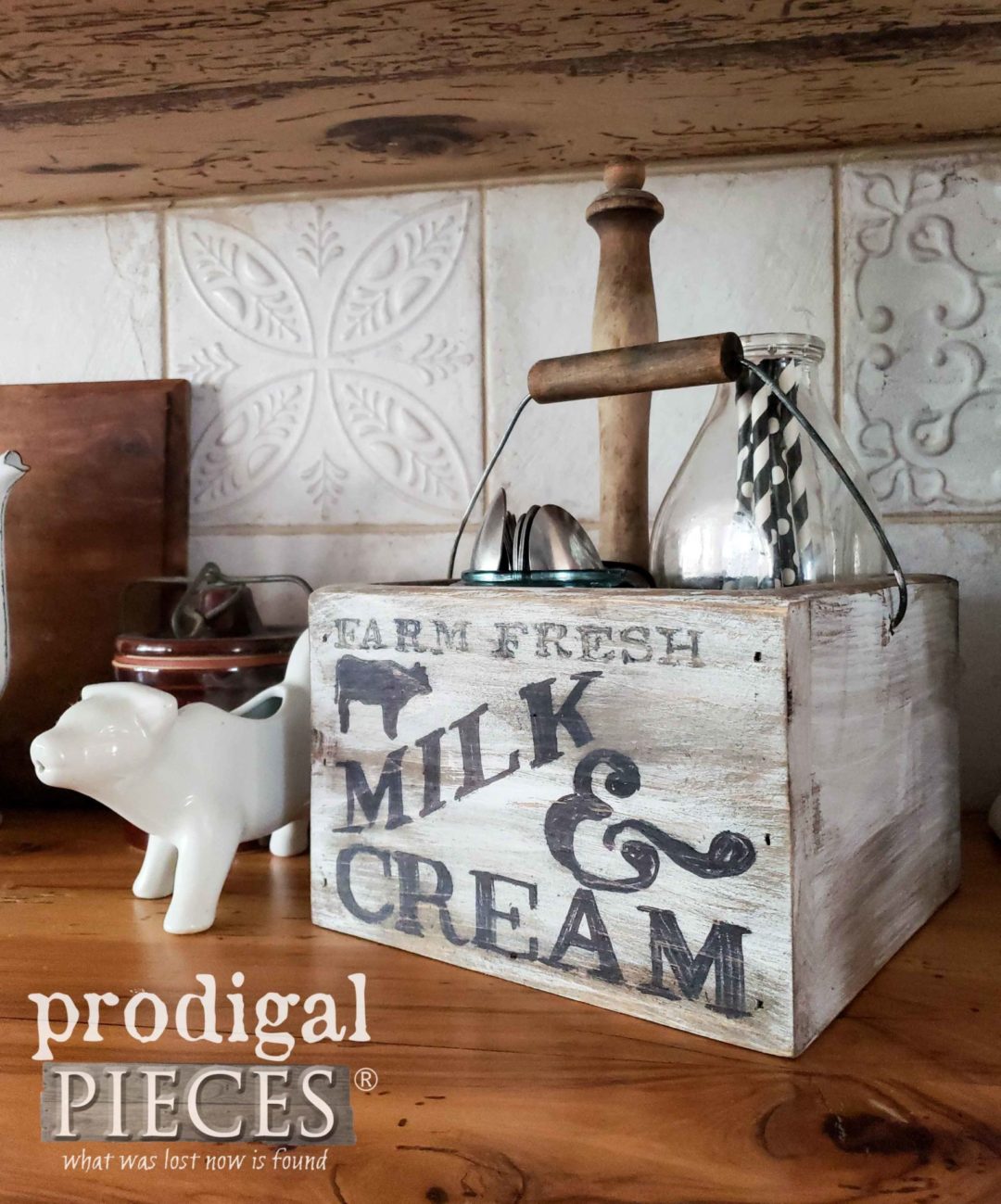 Farmhouse Kitchen Caddy from Thrifted Find - Prodigal Pieces