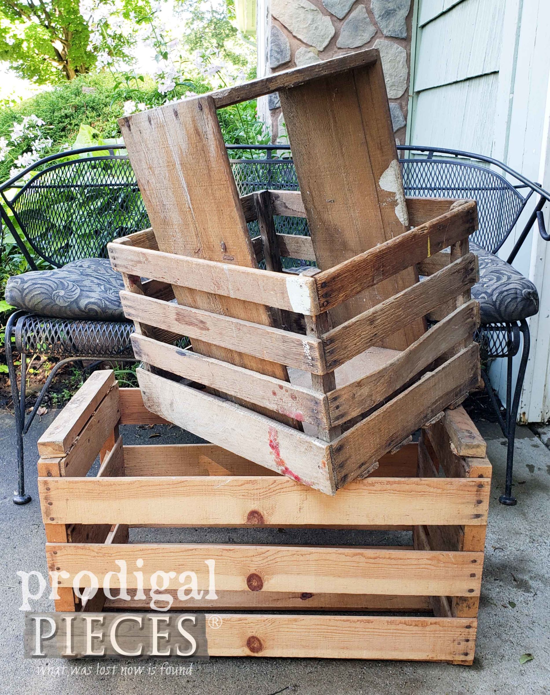 Upcycled Crates for Farmhouse Decor - Prodigal Pieces