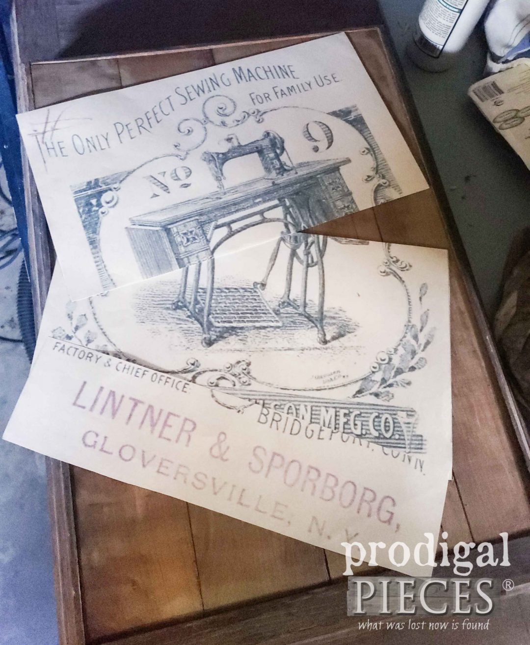 Upcycled Antique Sewing Machine Top - Prodigal Pieces