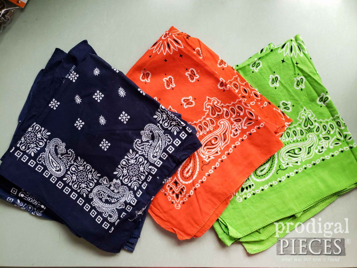 Upcycled Bandana DIY Drawstring Bag - Prodigal Pieces