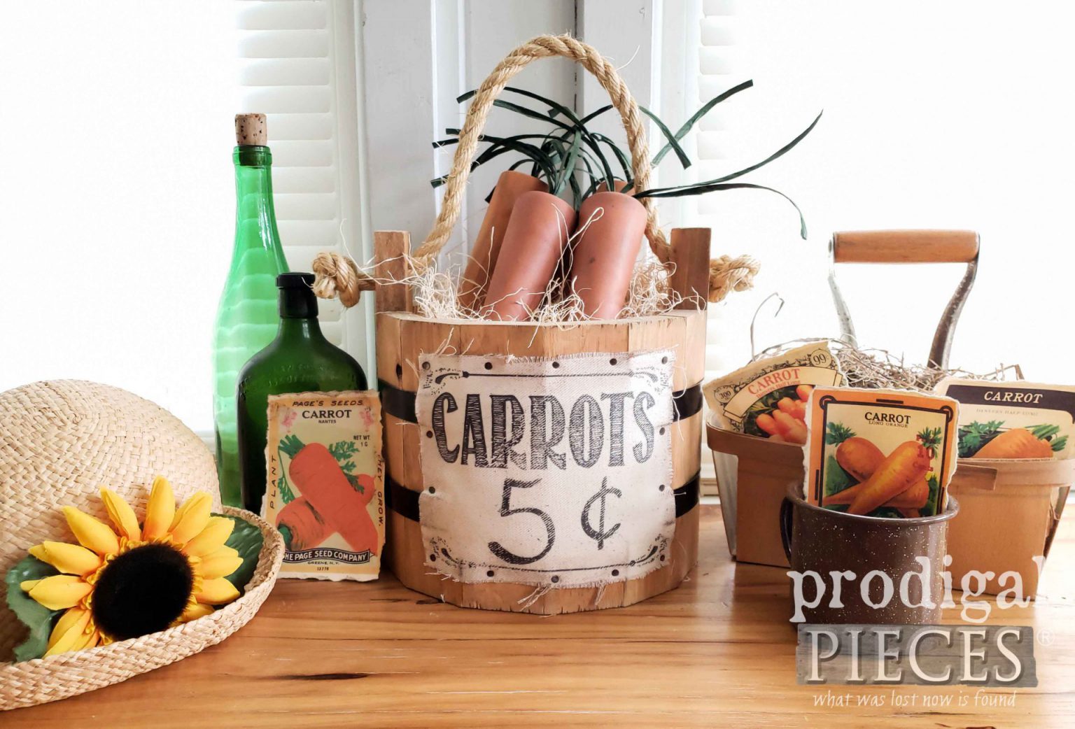 DIY Rustic Carrots from Upcycled Furniture Legs - Prodigal Pieces