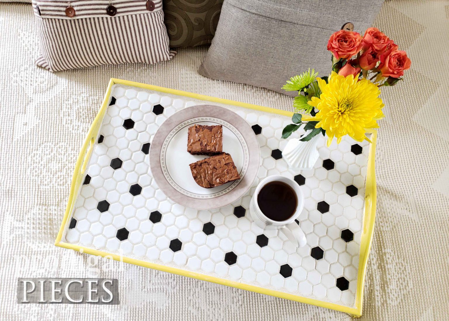 DIY Tiled Tray ~ A Thrifty Makeover - Prodigal Pieces