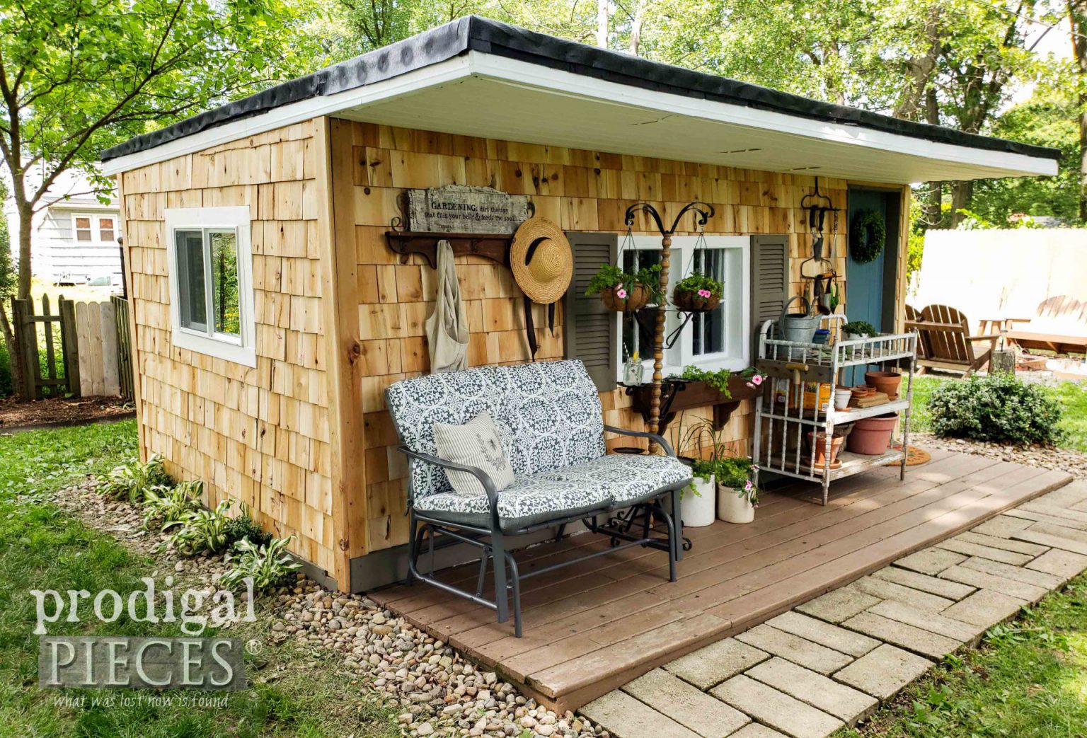 Garden Shed Remodel & Reveal - Prodigal Pieces