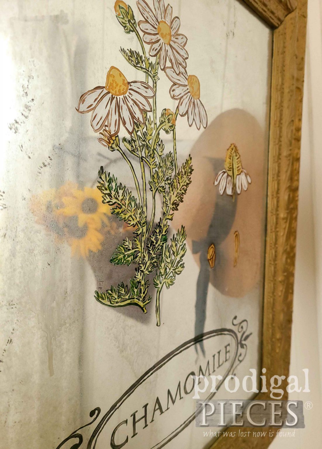Upcycled Picture Frame into Mirror Art - Prodigal Pieces