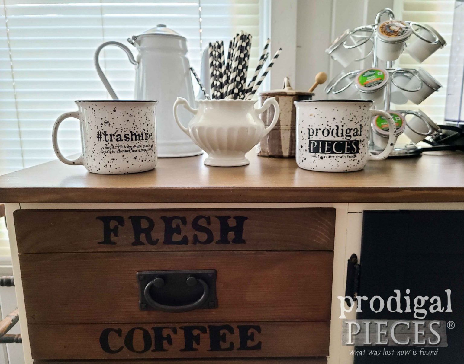 DIY Coffee Bar for Kitchen or Dining Room - Prodigal Pieces