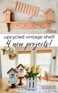Upcycled Vintage Shelf ~ 4 projects in 1 - Prodigal Pieces