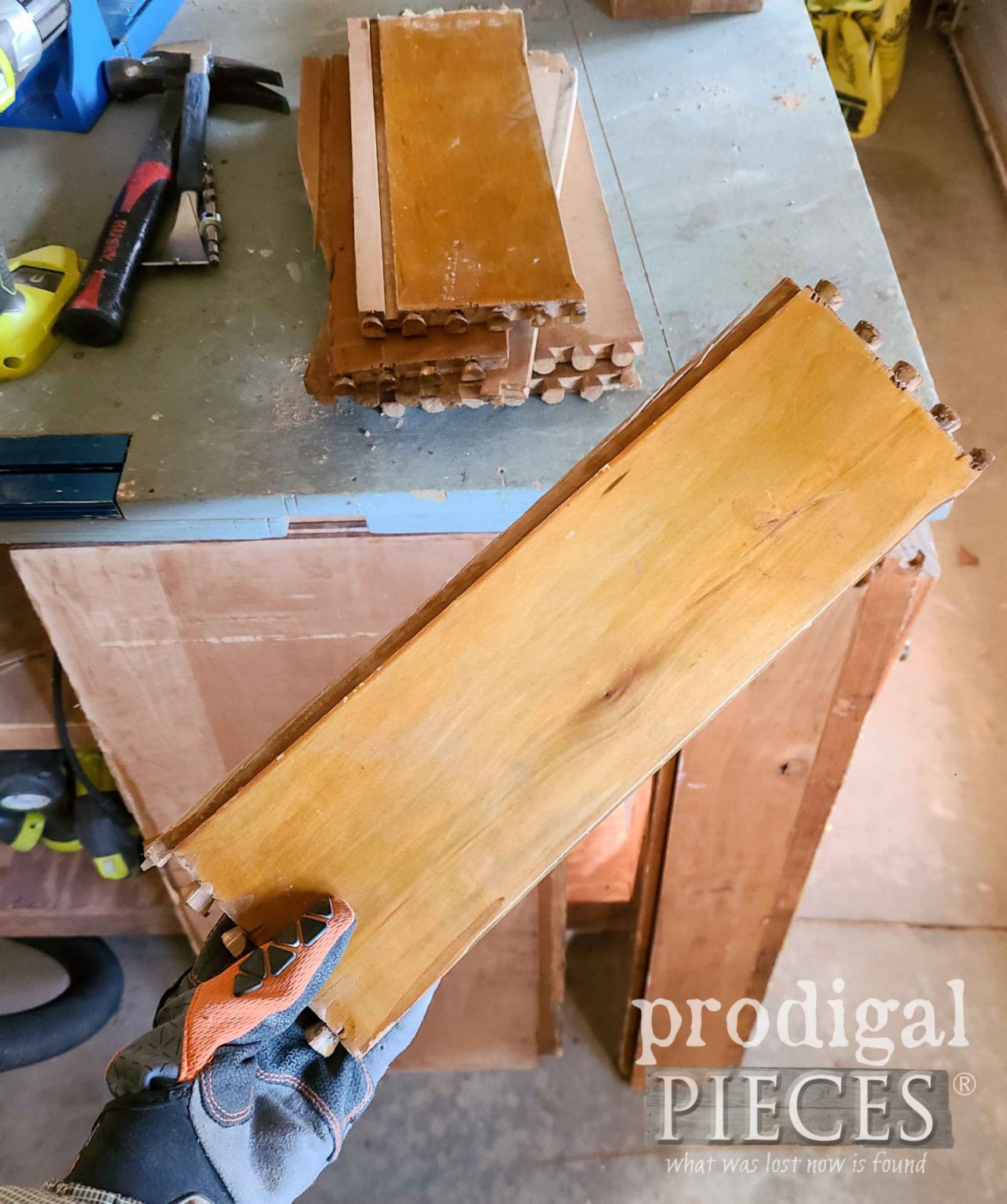 Reclaimed Bench from Upcycled Dresser Parts - Prodigal Pieces