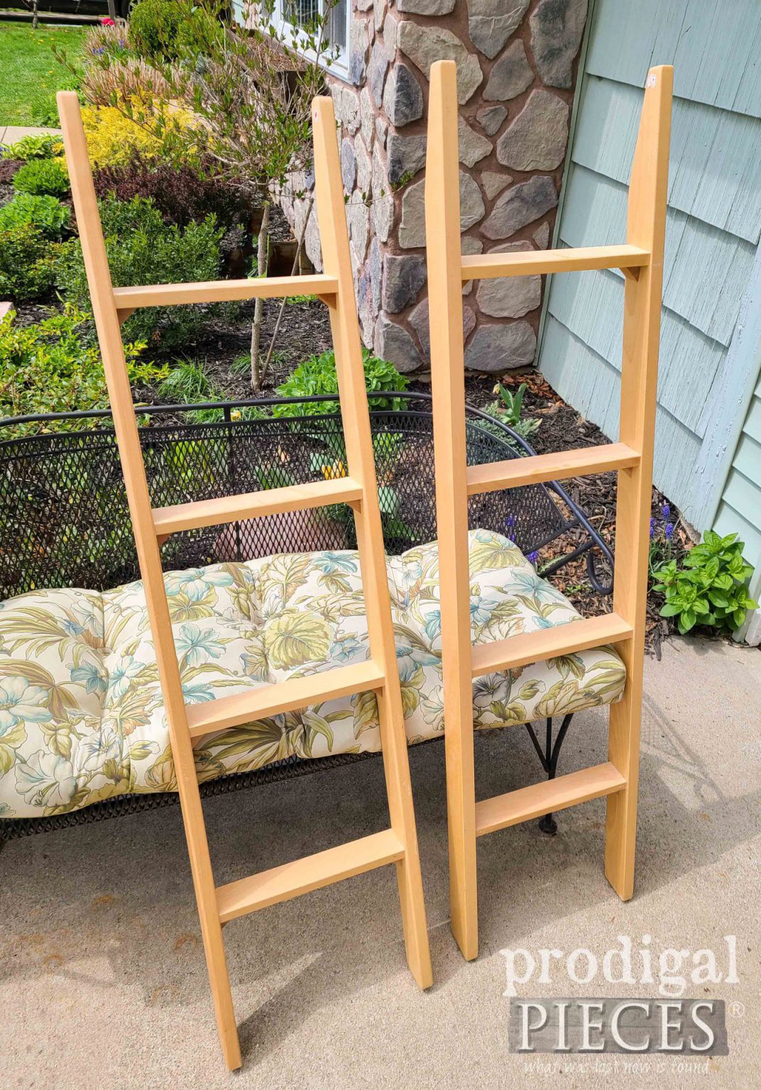 Upcycled Bunk Bed Ladder for Home Decor - Prodigal Pieces