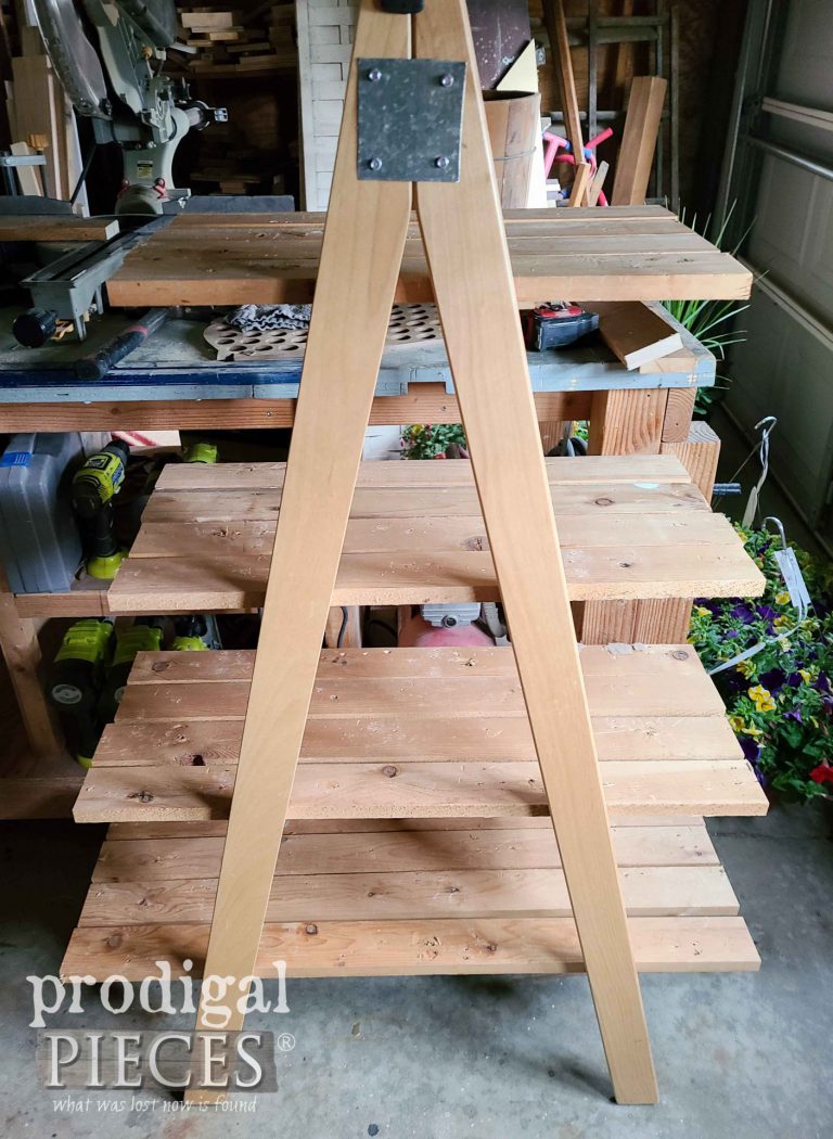 Upcycled Bunk Bed Ladder for Home Decor - Prodigal Pieces