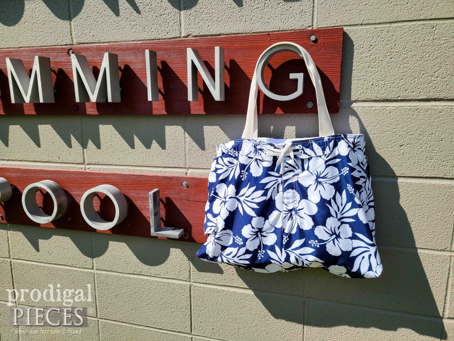 Upcycled Swimsuit into Insulated Beach Bag - Prodigal Pieces
