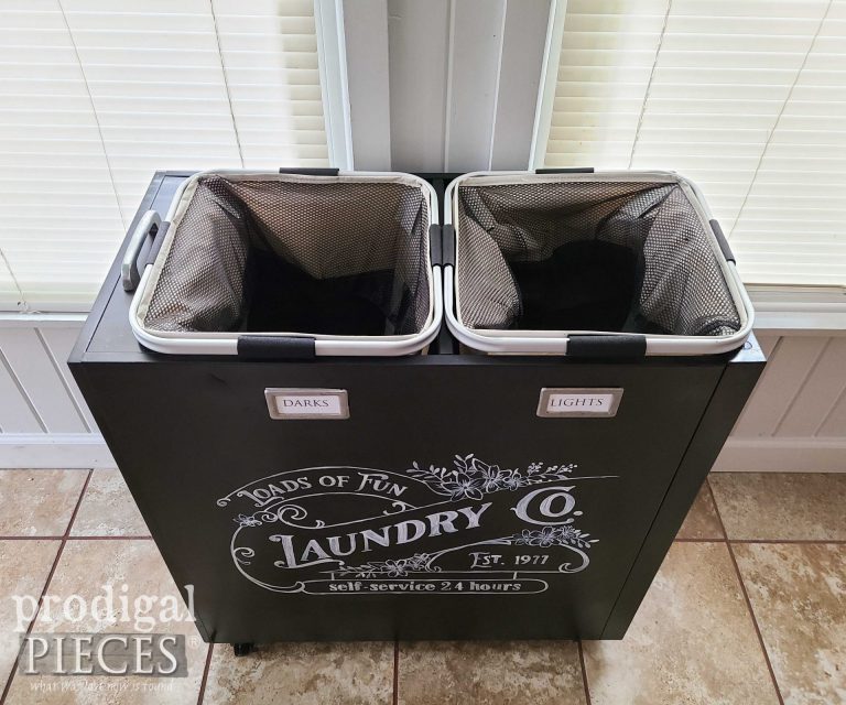 Upcycled Filing Cabinet into Portable Laundry Bin - Prodigal Pieces