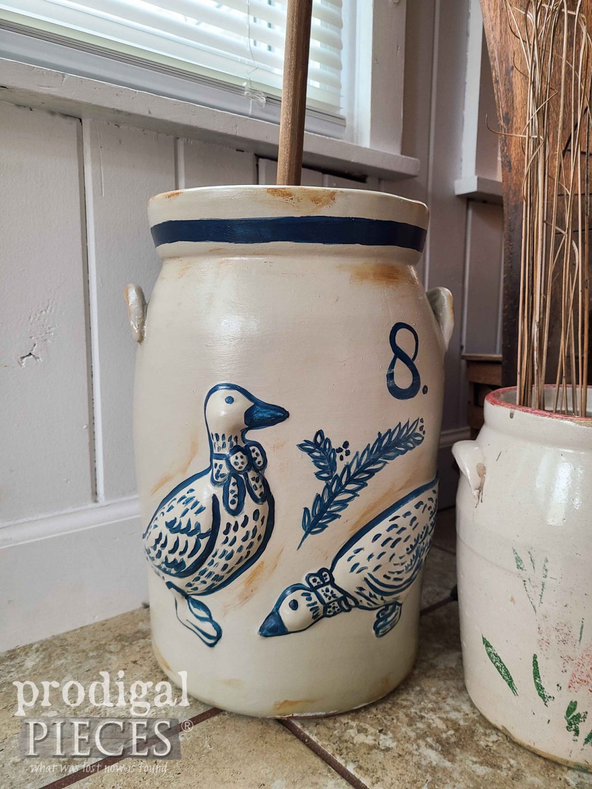 How to Paint Ceramic ~ A Goosey Makeover - Prodigal Pieces
