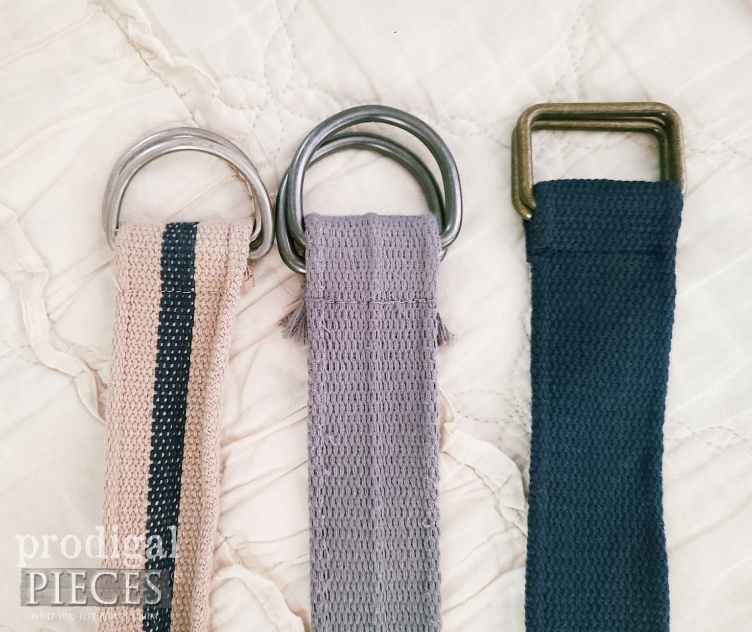 DIY Blanket Carrier from Refashioned Belts - Prodigal Pieces