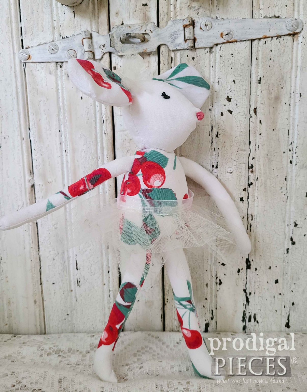 Vintage Tablecloth Upcycled Doll - Prodigal Pieces