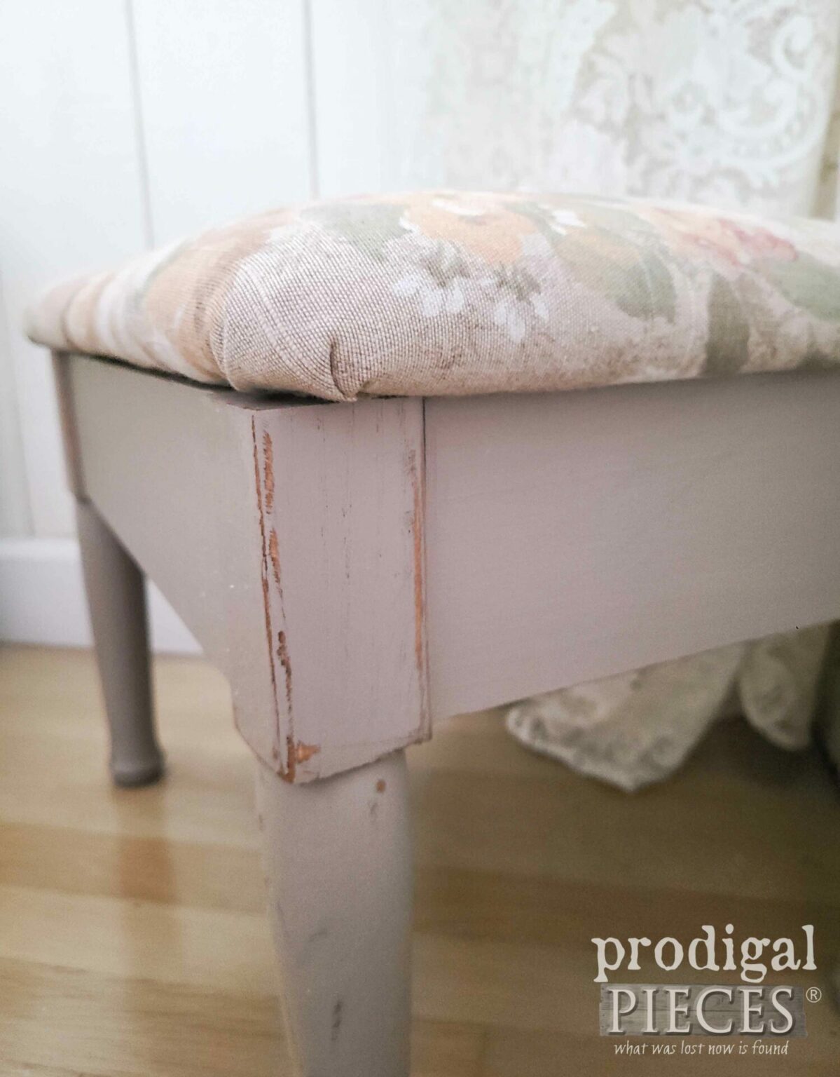 Thrifted Footstool Makeover - Prodigal Pieces