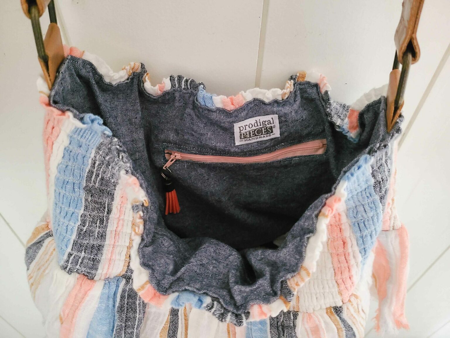 DIY Boho Bag from Refashioned Skirt - Prodigal Pieces