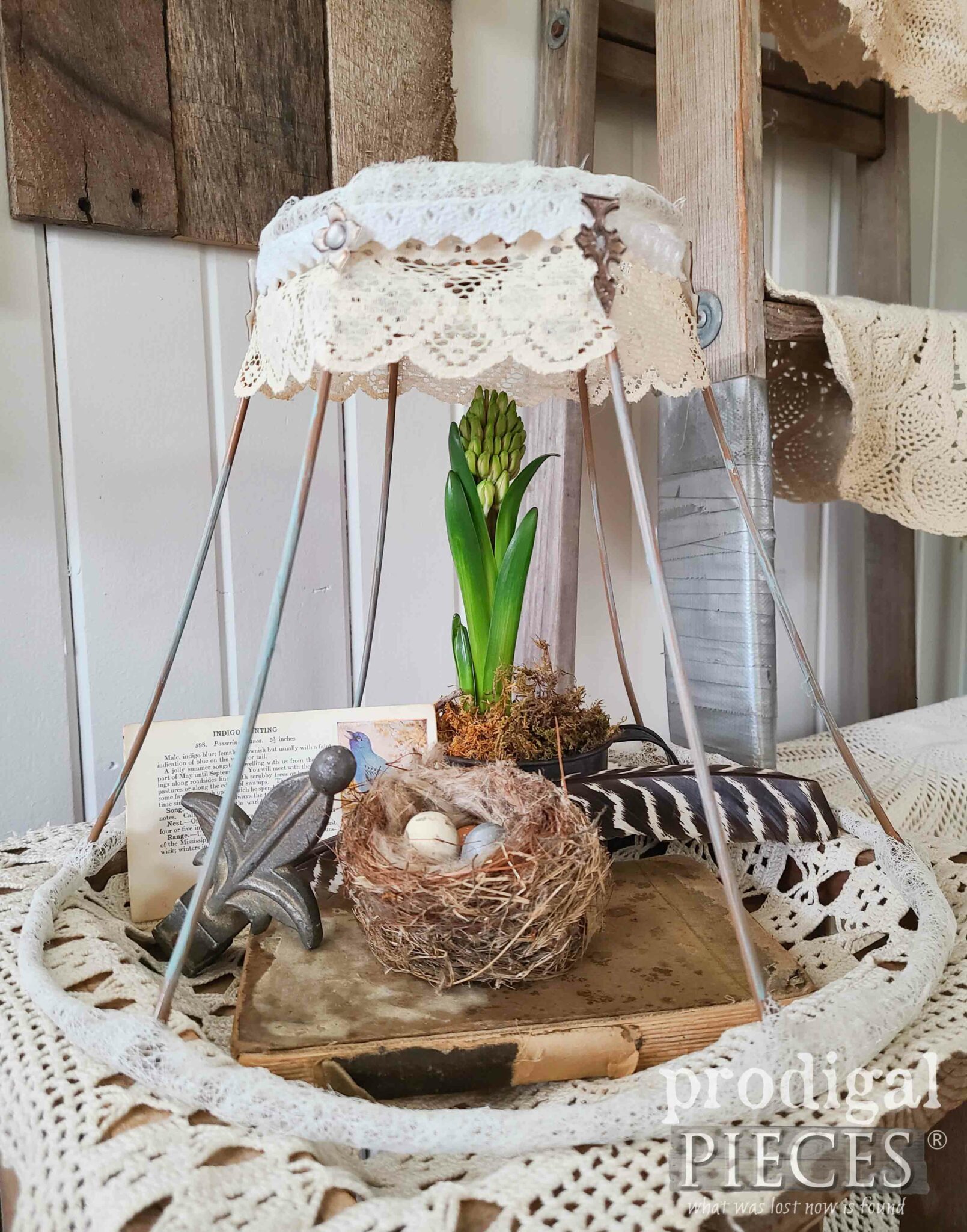 Upcycled Lampshade Cloche - Prodigal Pieces