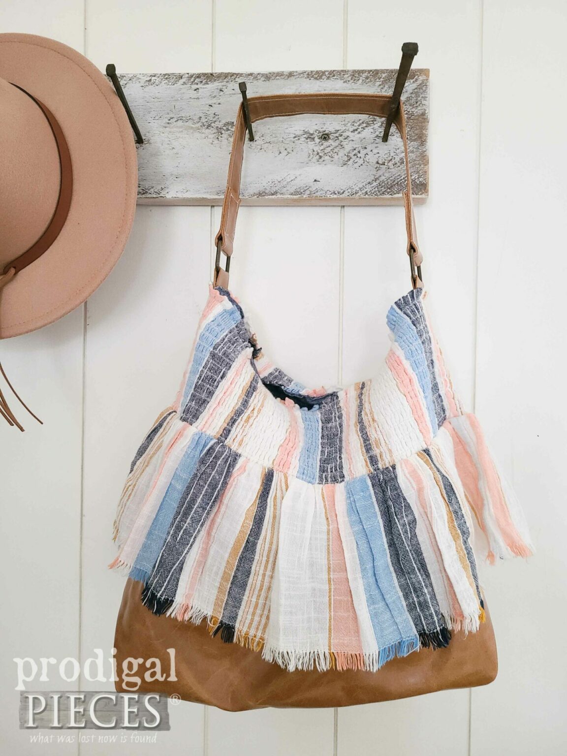 DIY Boho Bag from Refashioned Skirt - Prodigal Pieces