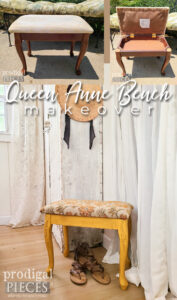 Queen Anne Bench Makeover - Prodigal Pieces