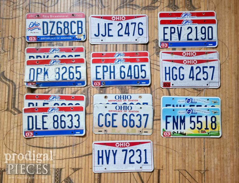 Upcycled License Plate Caddy - Prodigal Pieces