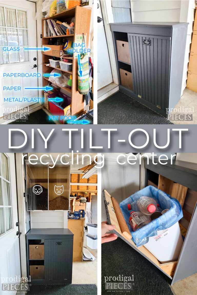 DIY Tilt-Out Recycling Bin - Prodigal Pieces
