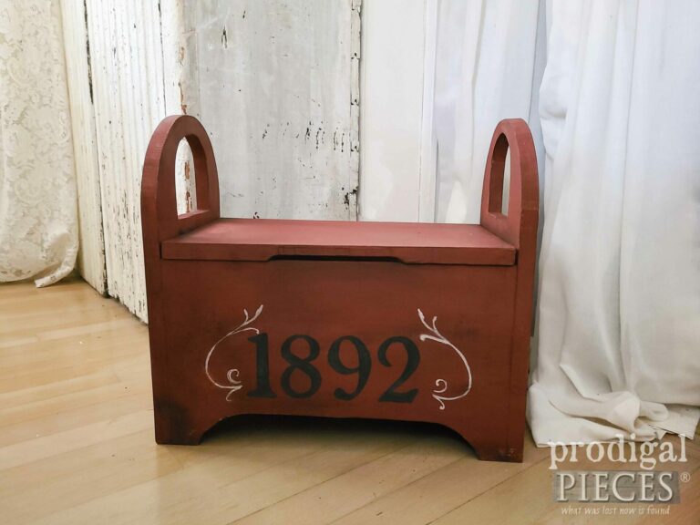 Thrifted Wood Bin Makeover - Prodigal Pieces