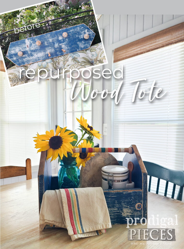 Repurposed Wood Tote - Prodigal Pieces