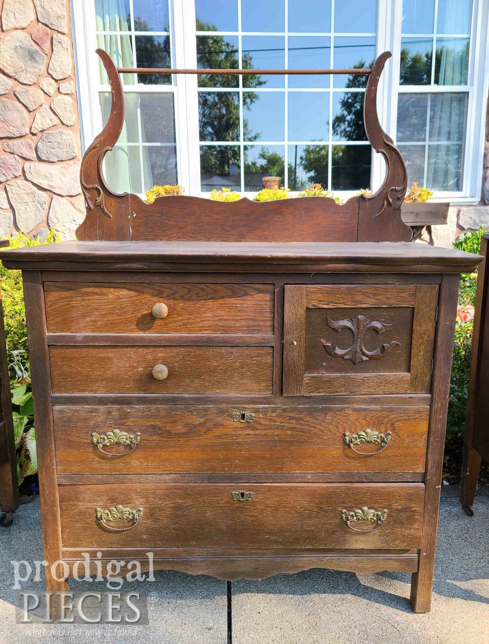 Upcycled Antique Wash Stand - Prodigal Pieces