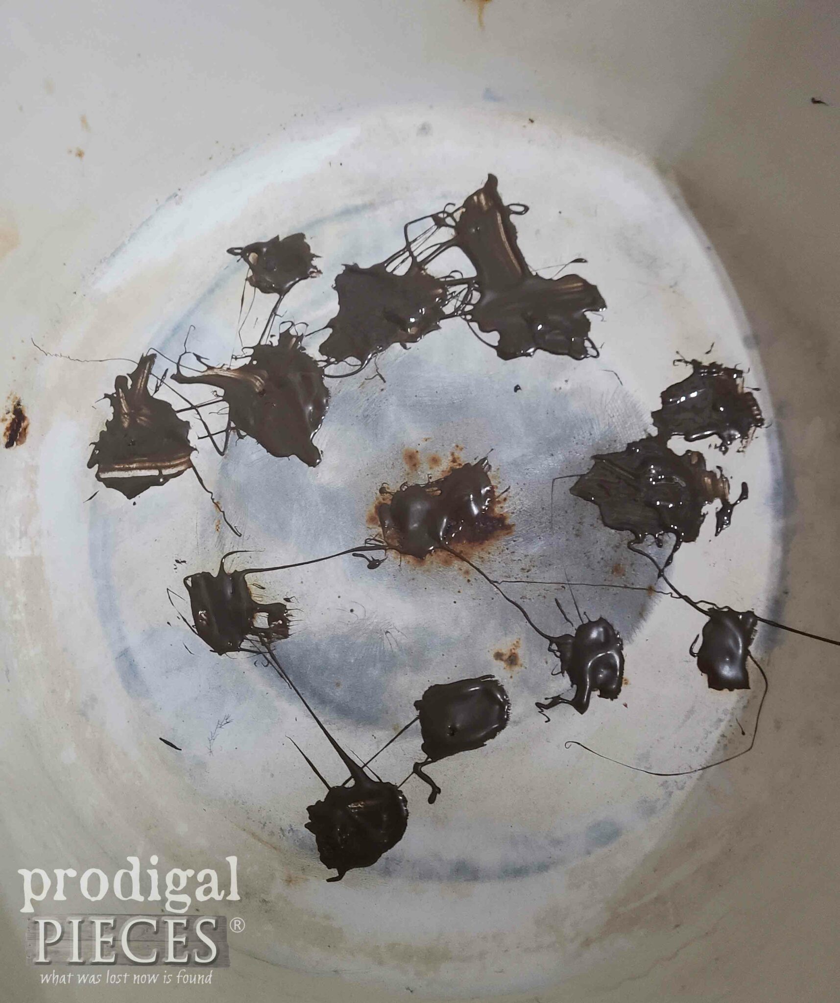 Repaired Enamel Wash Basin - Prodigal Pieces