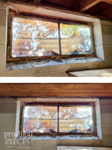 Replacing my Basement Window - FINALLY - Prodigal Pieces
