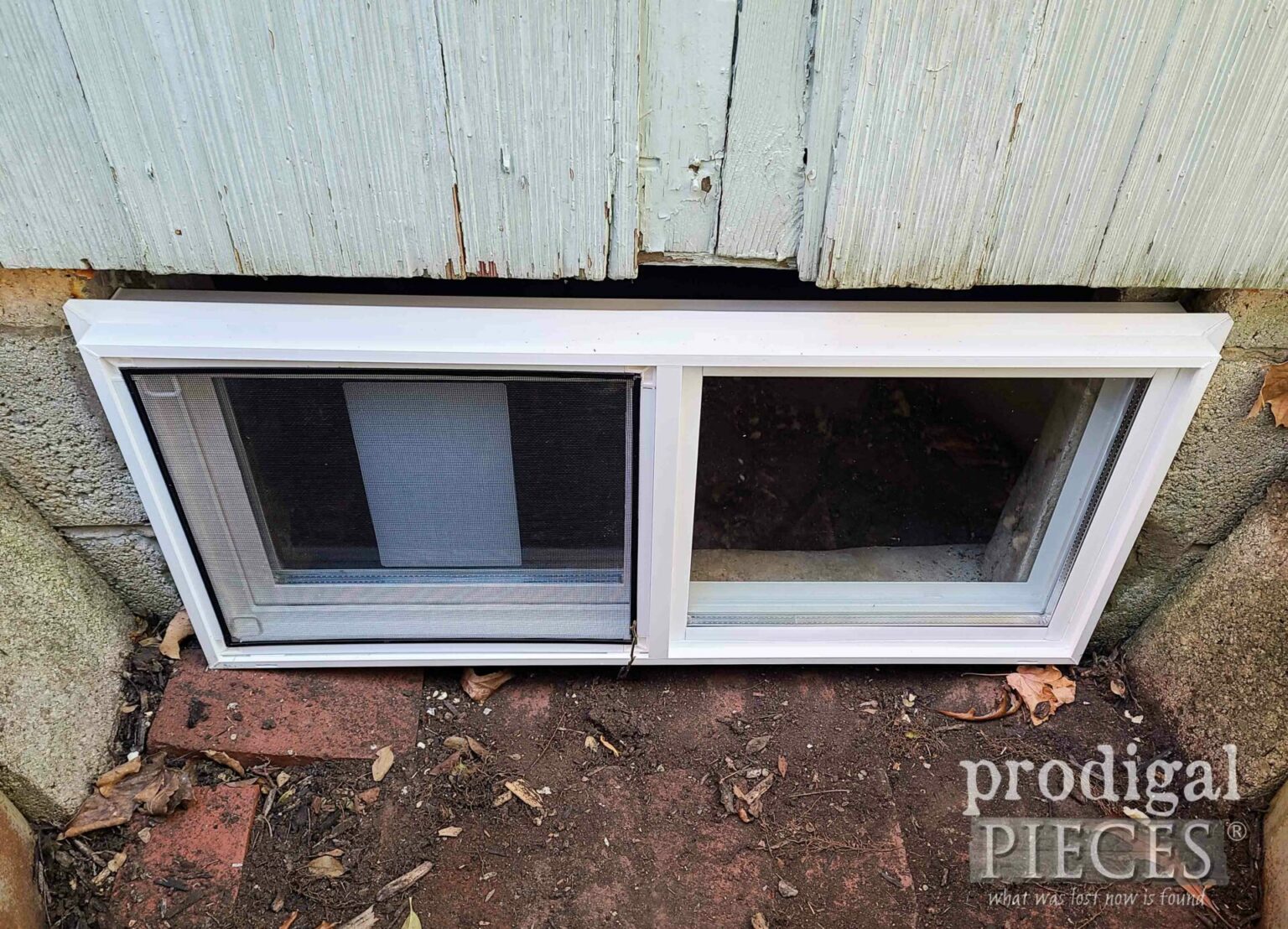 Replacing my Basement Window - FINALLY - Prodigal Pieces