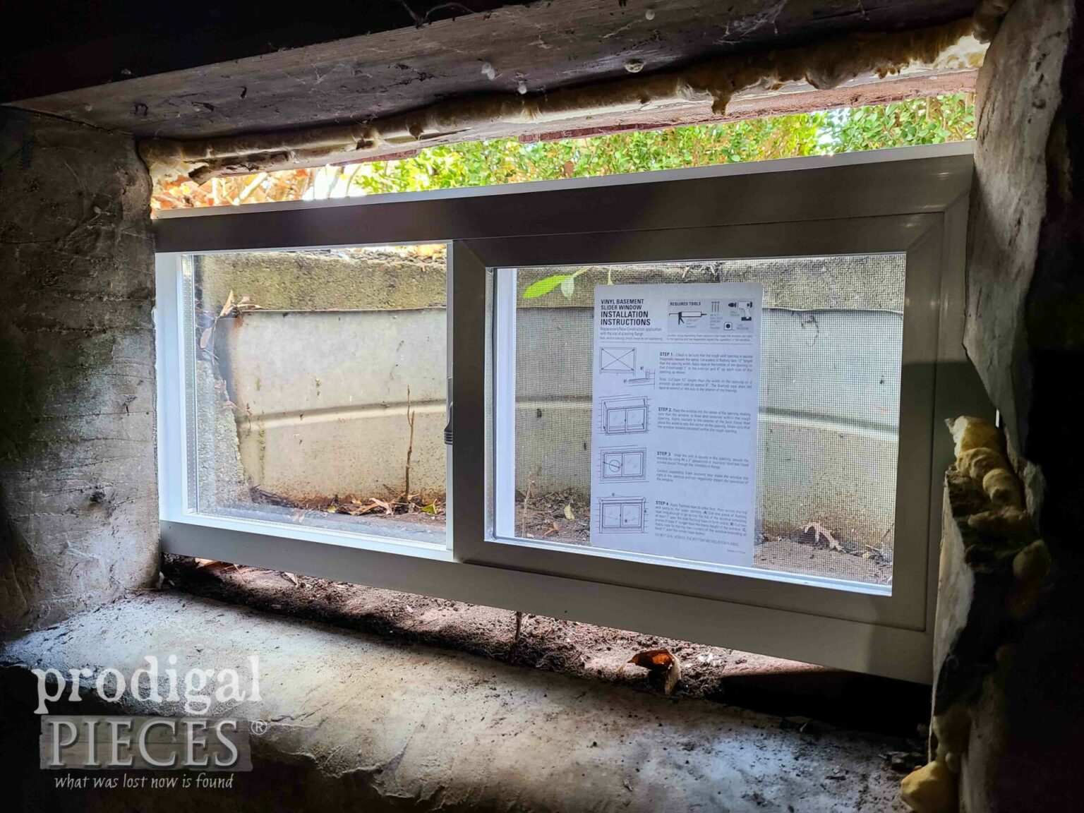 Replacing my Basement Window - FINALLY - Prodigal Pieces